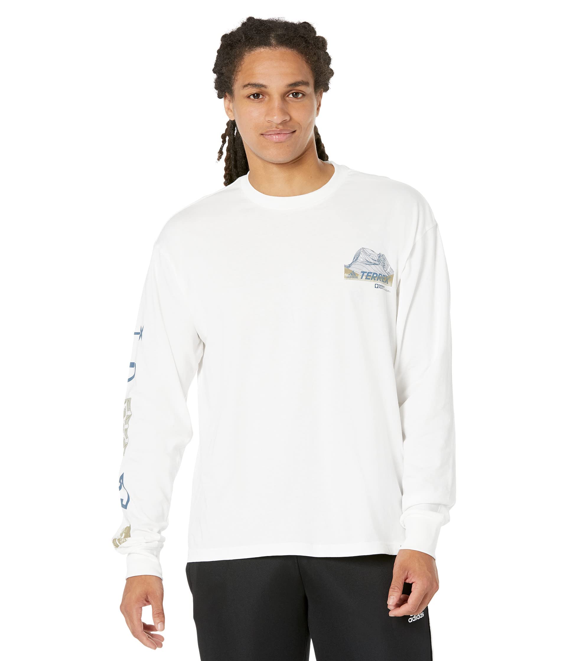 adidas Terrex X National Park Foundation Long Sleeve Tee White MD