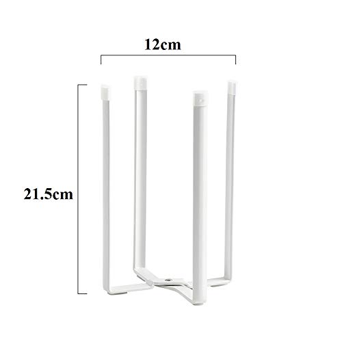 Multifunctional Kitchen Stand Holder for Plastic Bags, Bottles and Cups, Drying Racks Shelf Trash Bag Garbage Bag Holder for Home Kitchen Tower (White)