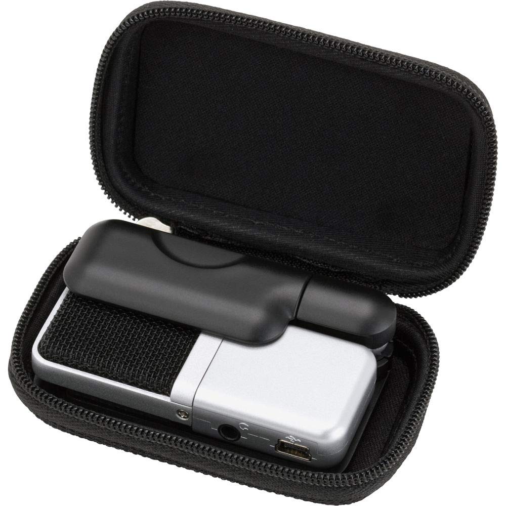 Samson Go Mic Portable Clip-on USB Condenser Microphone (Titanium)- USB 2.0 Hub with Individual LED lit Power Switches + Cleaning Cloth β Deluxe Bundle Great for Podcasting and Field Recording