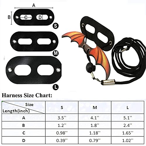 Bearded Dragon Lizard Leash Harness - Adjustable Dinosaur Wing Lizard Cool Leather Wings
