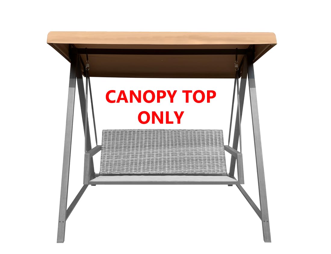 ALISUN Replacement Canopy Top for Model #GCS00250B-YD for Better Homes & Gardens Patio Swing (Top Only) (Canopy Top)