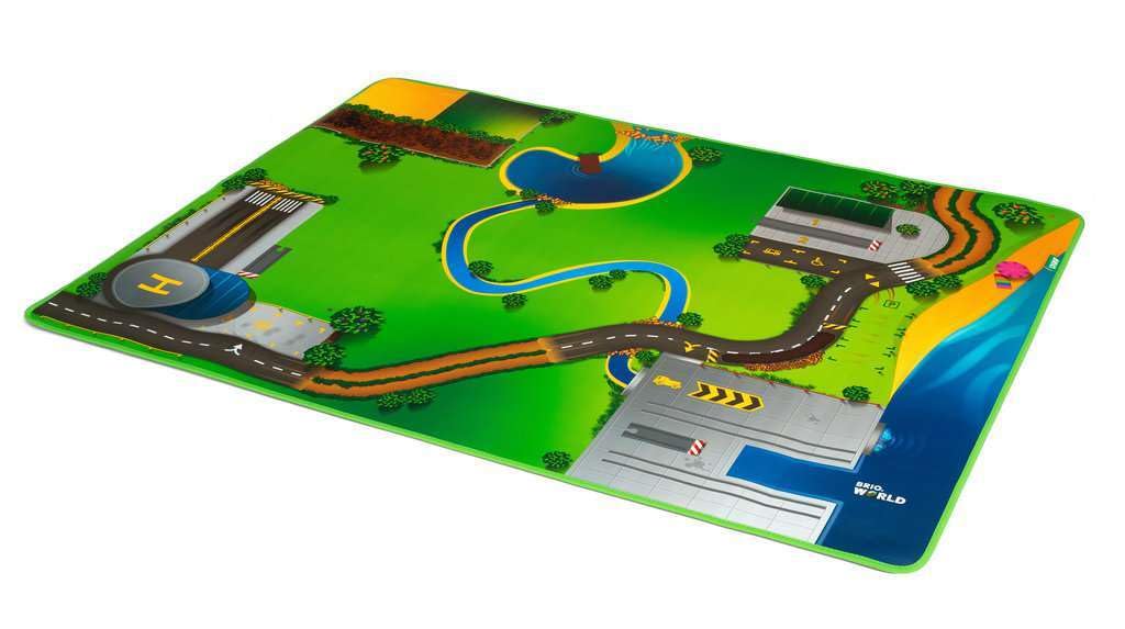 BRIO World Play Mat|Ideal for Open-Ended Train Set Designs and Classic Vehicle Play for Kids Age 3 and Up