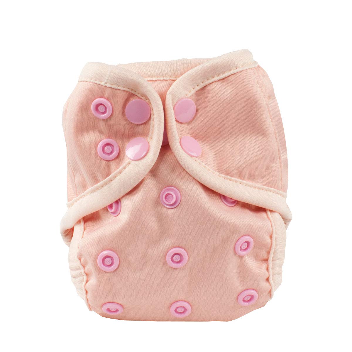 OsoCozy Newborn Reusable Cloth Diaper Covers - Adjustable Snap Fit & Double Leg Gussets for Baby Boys & Girls from 6-12 Pounds. Use with Prefold, Flat or Fitted Cloth Diapers or Snap-in Inserts
