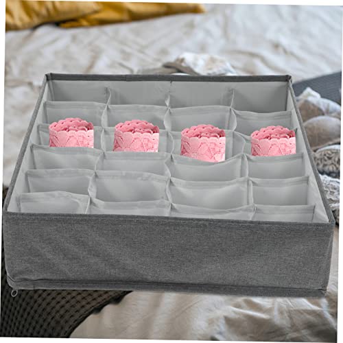 Cabilock 3pcs Fabric Sock Box Dresser Divider Hanging Drawers for Closet Clothing Storage Box Panty Organizers Clothing Organizer Sock Organizer Drawer Organizer for Clothing Sock Divider