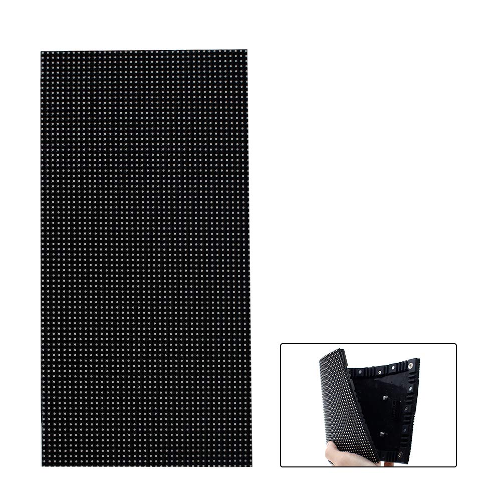 P4 Waterproof Flexible LED Matrix Panel, LED Display Module for RGB Full Color LED Display Screen, 256x128mm, 1/16 Scan, Total 2048 Dots, Perfect Solution for Outdoor Advertising Use