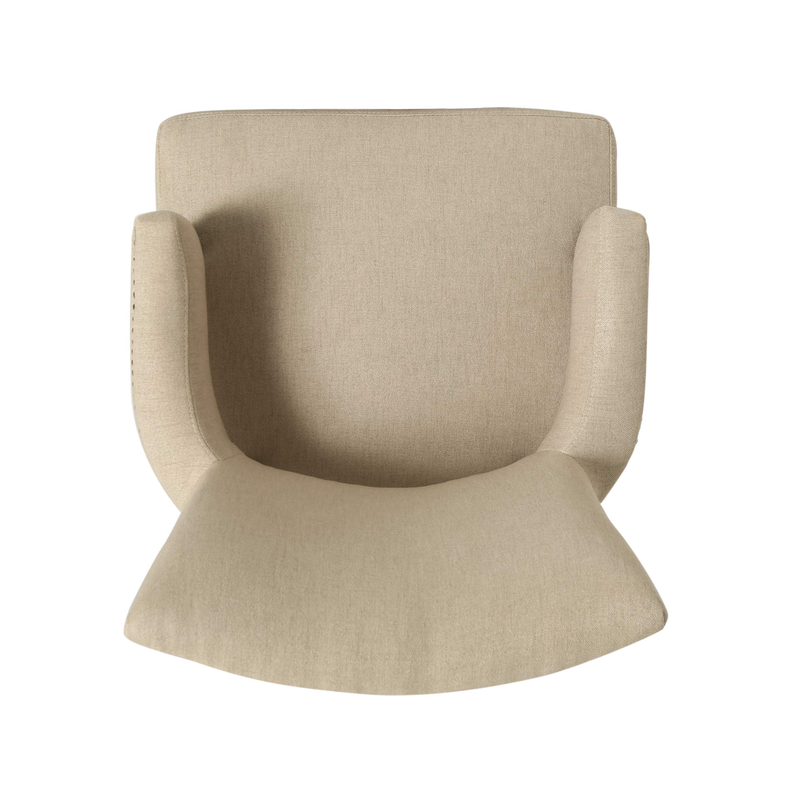 Great Deal Furniture May Traditional Home Office Chair, Wheat and Chrome