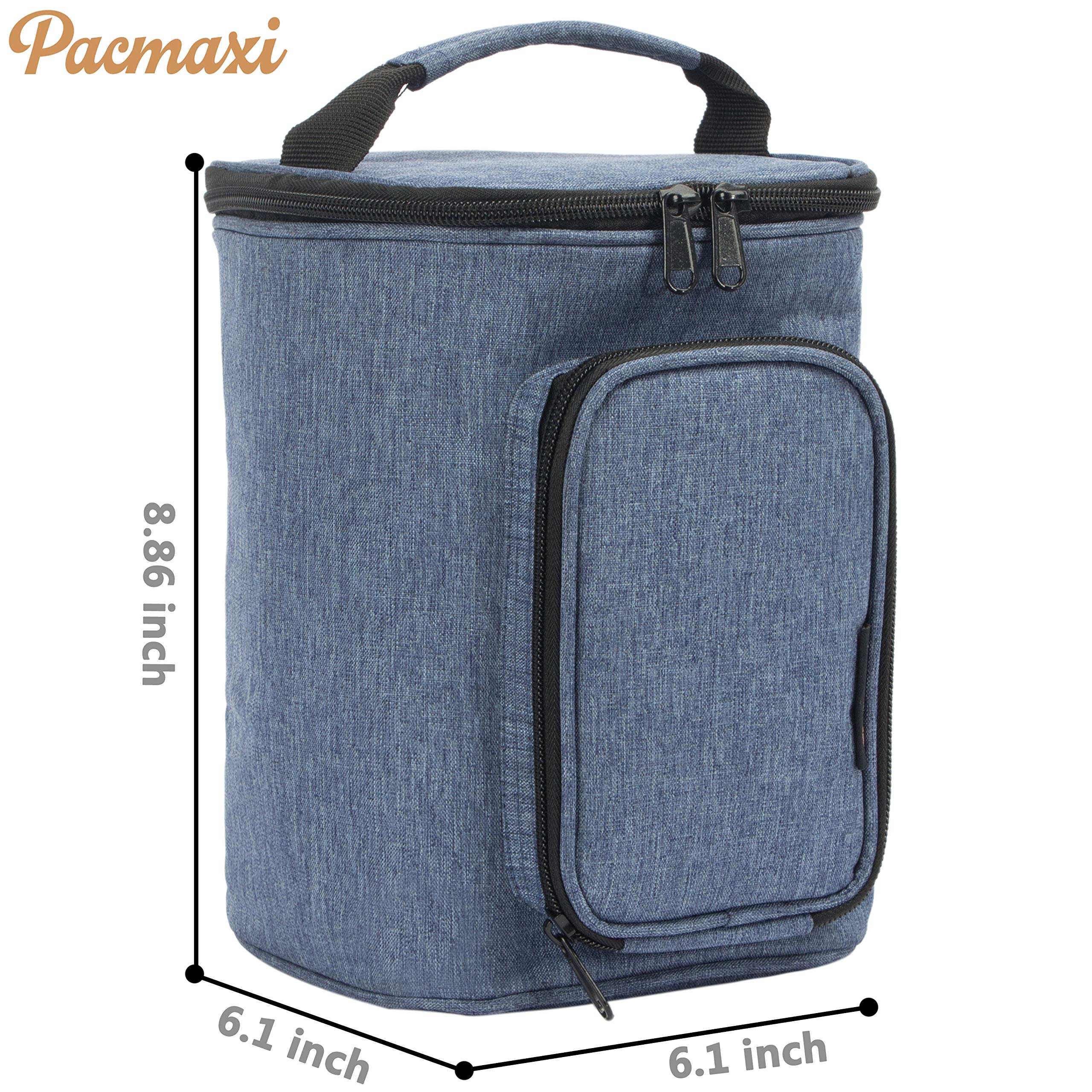 PACMAXI Carrying Bag for Waterpik Water Flosser, Portable Storage Bag for Water Flosser and Accessories Suitable for Travelling, Trips, Camping (Dark Blue)
