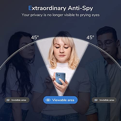 Syncwire Privacy Screen Protector for iPhone 11 Pro Max/XS Max 6.5" [2-Pack], Anti Spy Tempered Glass Film with Auto Alignment Tool [9H, Shatterproof, Bubble Free, Sensitive Touch, Anti-Smudge]
