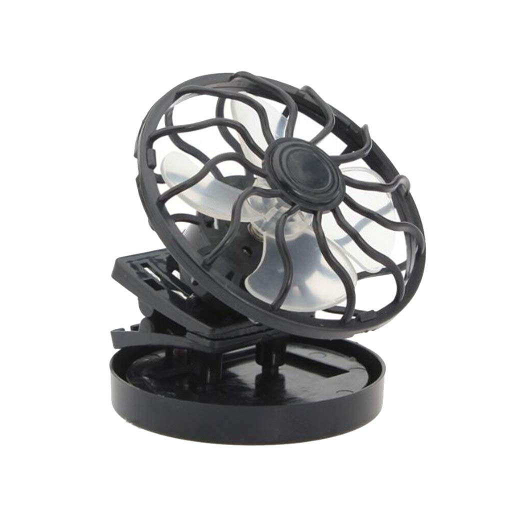 Kloware 2X Clip-on Cap Mini Solar Powered Fan for Camping Fishing Portable Handsfree