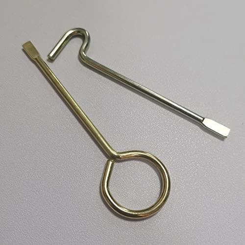 Interior Door Key for Bathroom Bedroom, Emergency Key for Door Knob Lock - Set of 10 Gold