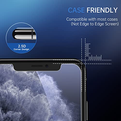 Syncwire Privacy Screen Protector for iPhone 11 Pro Max/XS Max 6.5" [2-Pack], Anti Spy Tempered Glass Film with Auto Alignment Tool [9H, Shatterproof, Bubble Free, Sensitive Touch, Anti-Smudge]