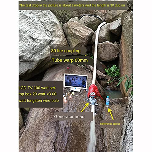 coldwind Micro Hydroelectric Generator 500 Watts 50hz 220V High Power with Monitoring TV Lighting Computer for Outdoor-500w 220v