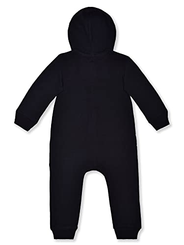 STAR WARS Baby Boys Darth Vader or Grogu Hooded Zip Up Long Sleeve Romper for Newborn and Infant – Black or Yellow