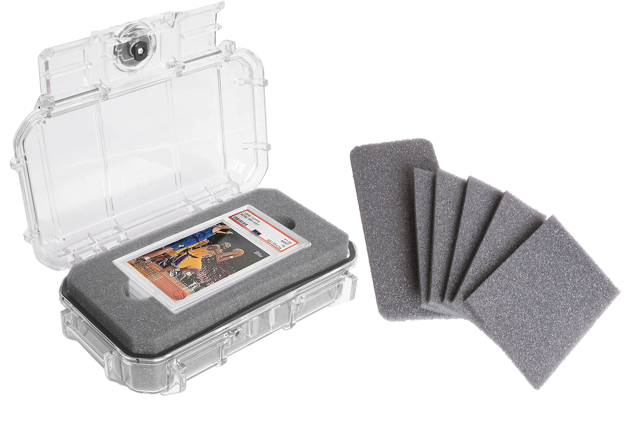 Case Club 9 Graded Card Slab Case - Fits Up to 9 PSA Slabs - Organize Pokemon & Sports Trading Graded Card Case - Heavy Duty - Airline Approved - Impact Resistant - Lockable