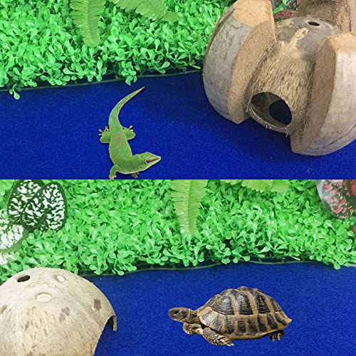 BNOSDM 19.7" x 11.8" Reptile Mat Carpet Leopard Gecko Terrarium Liner Bedding Substrate Cage for Lizard Bearded Dragon Snake Tortoise Chameleon 2PCS