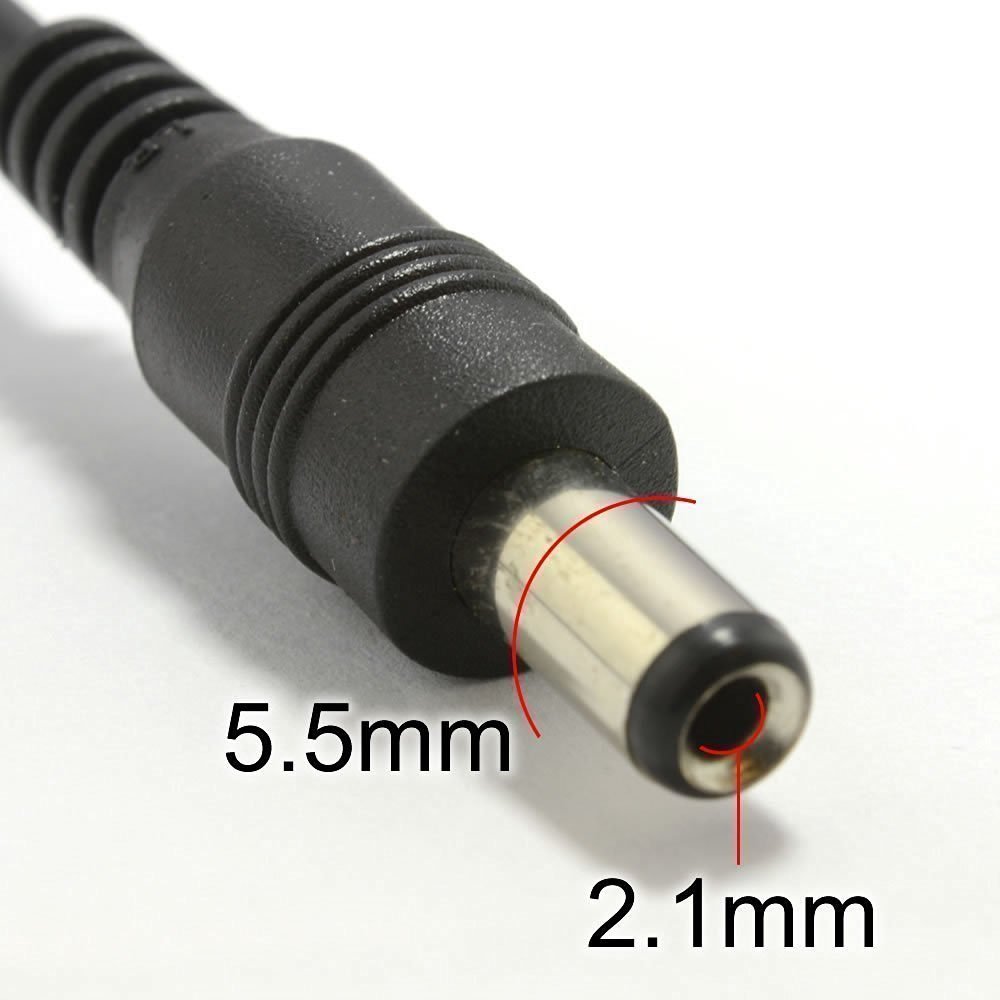 BronaGrand 2pcs DC Power 1 Female to 2 Male 5.1mm X 2.1mm DC Power Adapter Splitter Cable for CCTV Security Cameras LED Strip Light