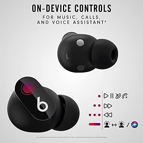 Beats Studio Buds - True Wireless Noise Cancelling Earphones - Black (Renewed Premium)
