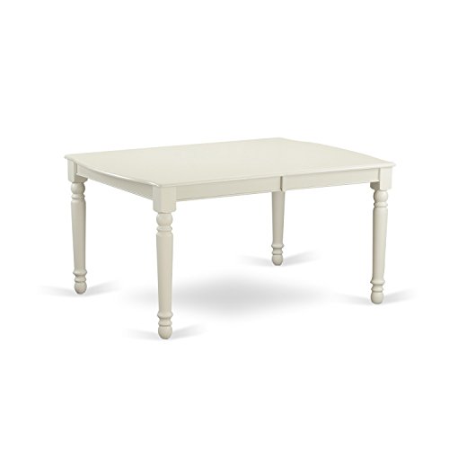 East West Furniture DONO9-LWH-W Dining Set, 9 Pieces
