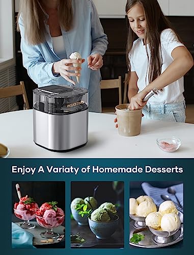 INTASTING Ice Cream Maker, 1.6QT Frozen Yogurt Maker, Homemade Ice Cream, Gelato