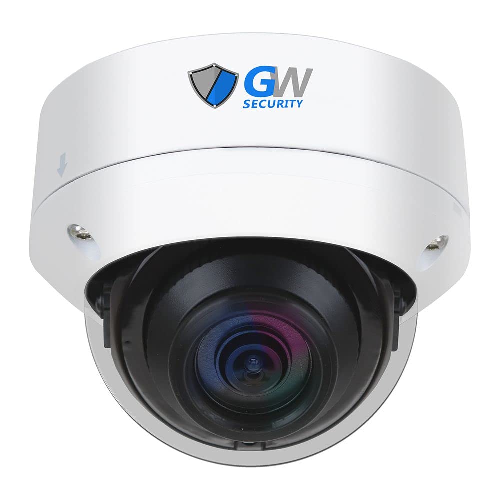 GW Security Smart AI 16 Channel H.265 PoE NVR Ultra-HD 4K (3840x2160) Security Camera System with 8 x 4K (8MP) 2160P Face Recognition/Human/Vehicle Detection Outdoor Indoor Microphone Dome IP Camera