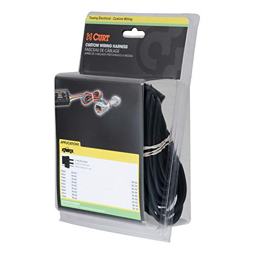CURT 56127 Vehicle-Side Custom 4-Pin Trailer Wiring Harness, Fits Select Mitsubishi RVR, Outlander Sport, Lancer , Black
