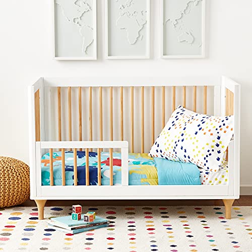 dream FACTORY - 2D742300MU Dinosaur Comforter Set, Toddler, Blue/Green/Multicolor/Orange/Red/White