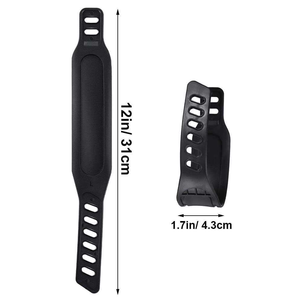 4pcs Exercise Bike Pedal Straps, Heavy Duty Adjustable Length Universal Pedal Strap Fits Most Bike Pedals Exercise Bike Bicycle Cycle for Home or Gym (4pcs)