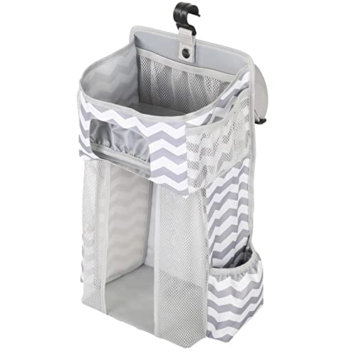 Hanging Changing Table Organizer Diaper Holder Cot Organizer for Crib Car Nursery Organizer for Bathroom, Children's Room, Nursery - Clear Window Caddy Hanger