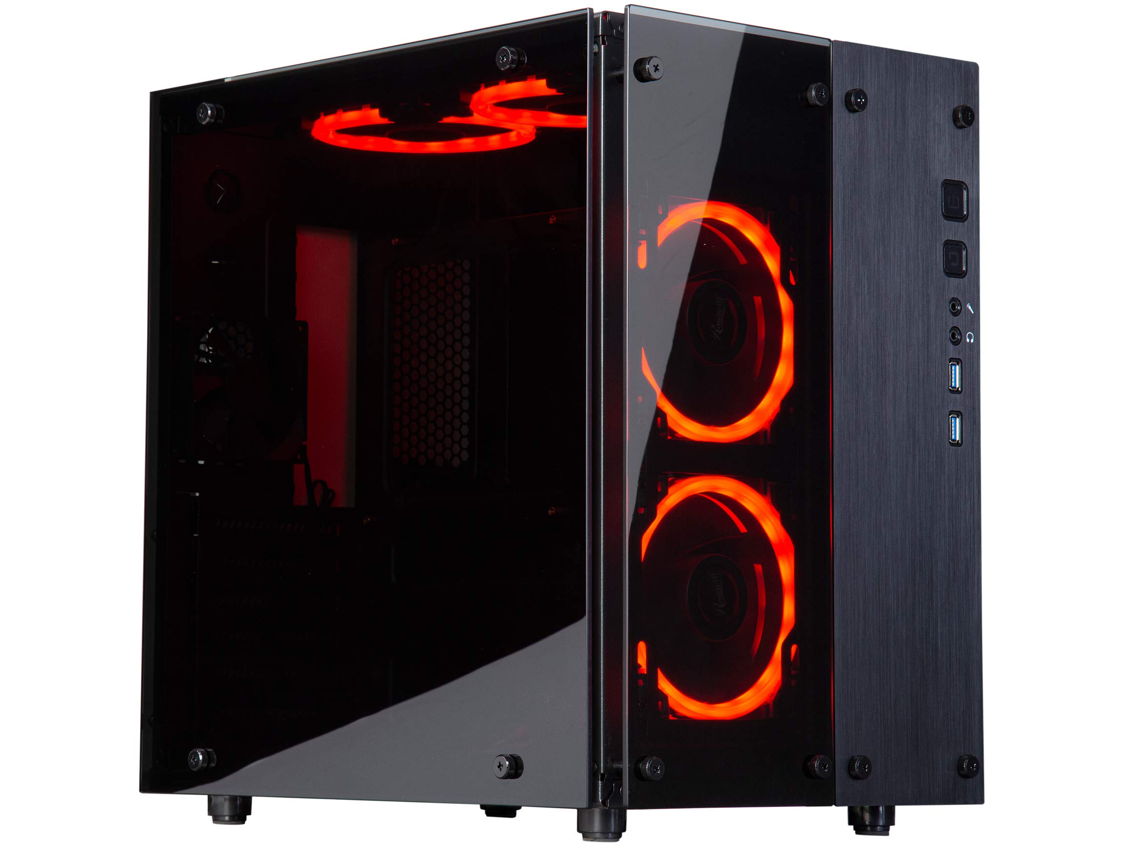 Rosewill CULLINAN PX RGB-ST ATX Mid-Tower Gaming PC Computer Case, Supports 240 & 280mm Liquid Coolers, 4 Dual-Ring Remote-Controlled 120mm RGB LED Fans & 80mm Rear Fan, Tempered Glass