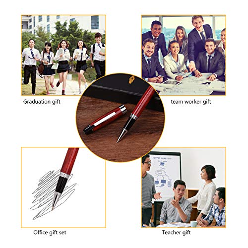 TEPENAR Writing Pen Set with Gift Box - Elegant Nice Black Ink Ballpoint Pen for Journal Signature Executive Business Office