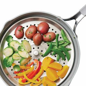 5-Quart All-In-One Ceramic Non-Stick Pan 5-Quart All-in-One Plus Pan is a versatile 5-piece set designed to do multiple things in the kitchen