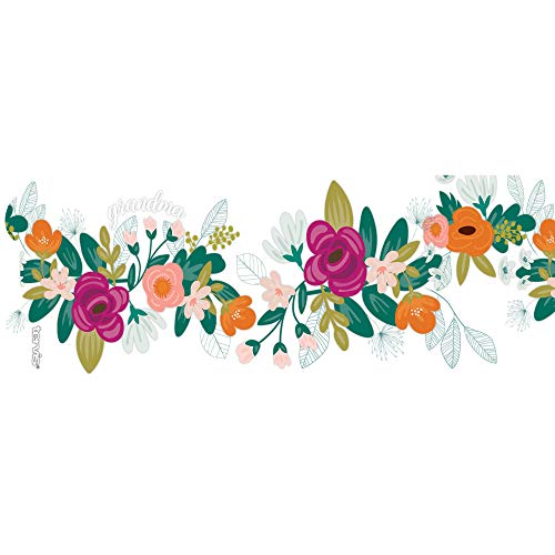 Tervis 1358043 Mint Grandma Floral Insulated Tumbler with Wrap and OR9 Lid, 16oz Mug, Clear