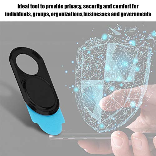 Valentine's Day PresentAndraw Easy to Install Webcam Protect Sticker, Camera Protect Sticker, for Phone Smartphone Len(Black)