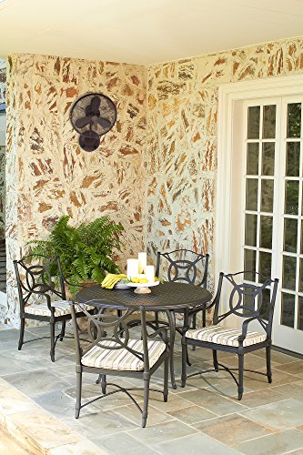 Craftmade BW116AG3 Bellows I Retro-inspired 16" Outdoor Wall Mount Patio Fans with Heavy-duty, 3-speed Oscillating Motor, Aged Bronze Textured