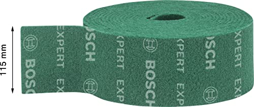 Bosch Professional 1x Expert N880 Fleece Roll (for Steel Sheets, Width 115 mm, Length 10 m, Accessories Hand Sanding)