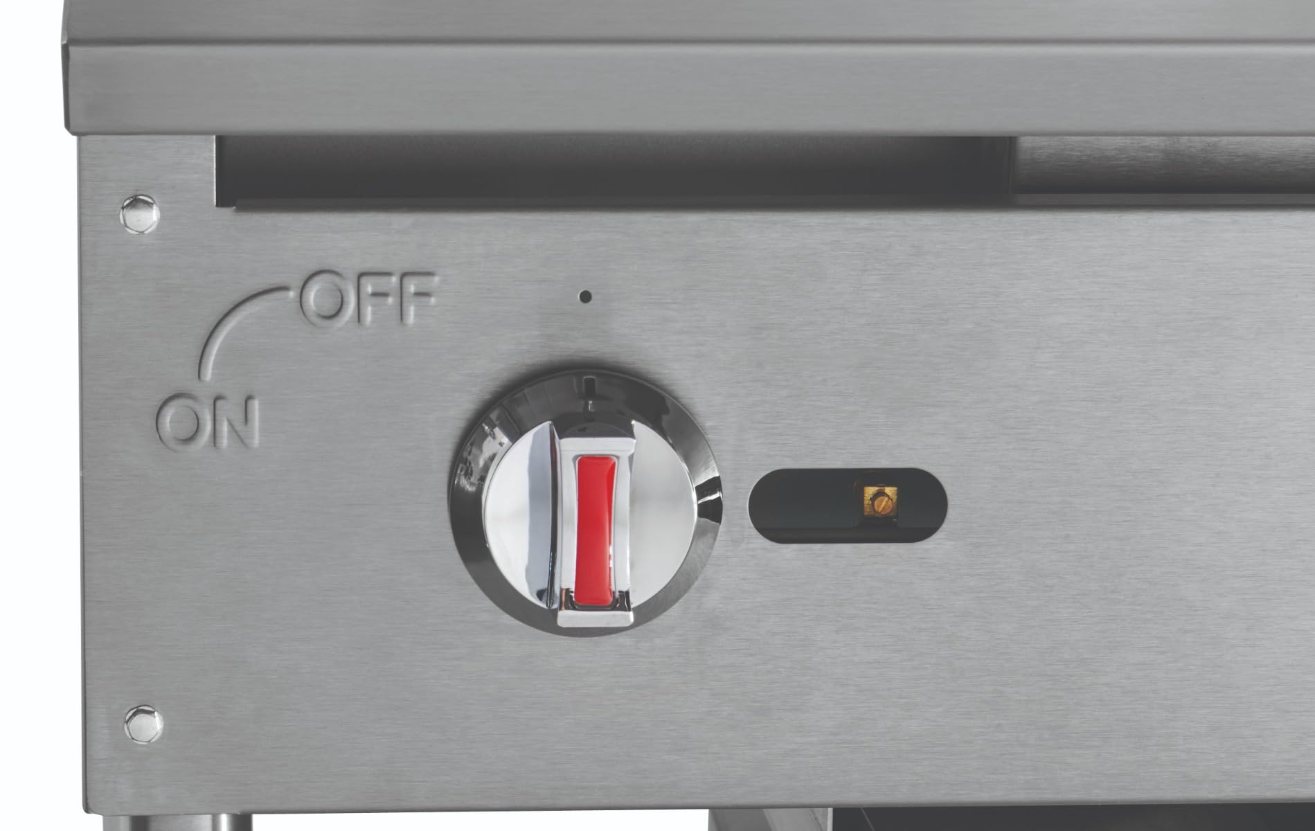 Kratos 29Y-005 36" Commercial Restaurant Gas Countertop Griddle, Manual Controls, 3 Burners, 90,000 BTU Output