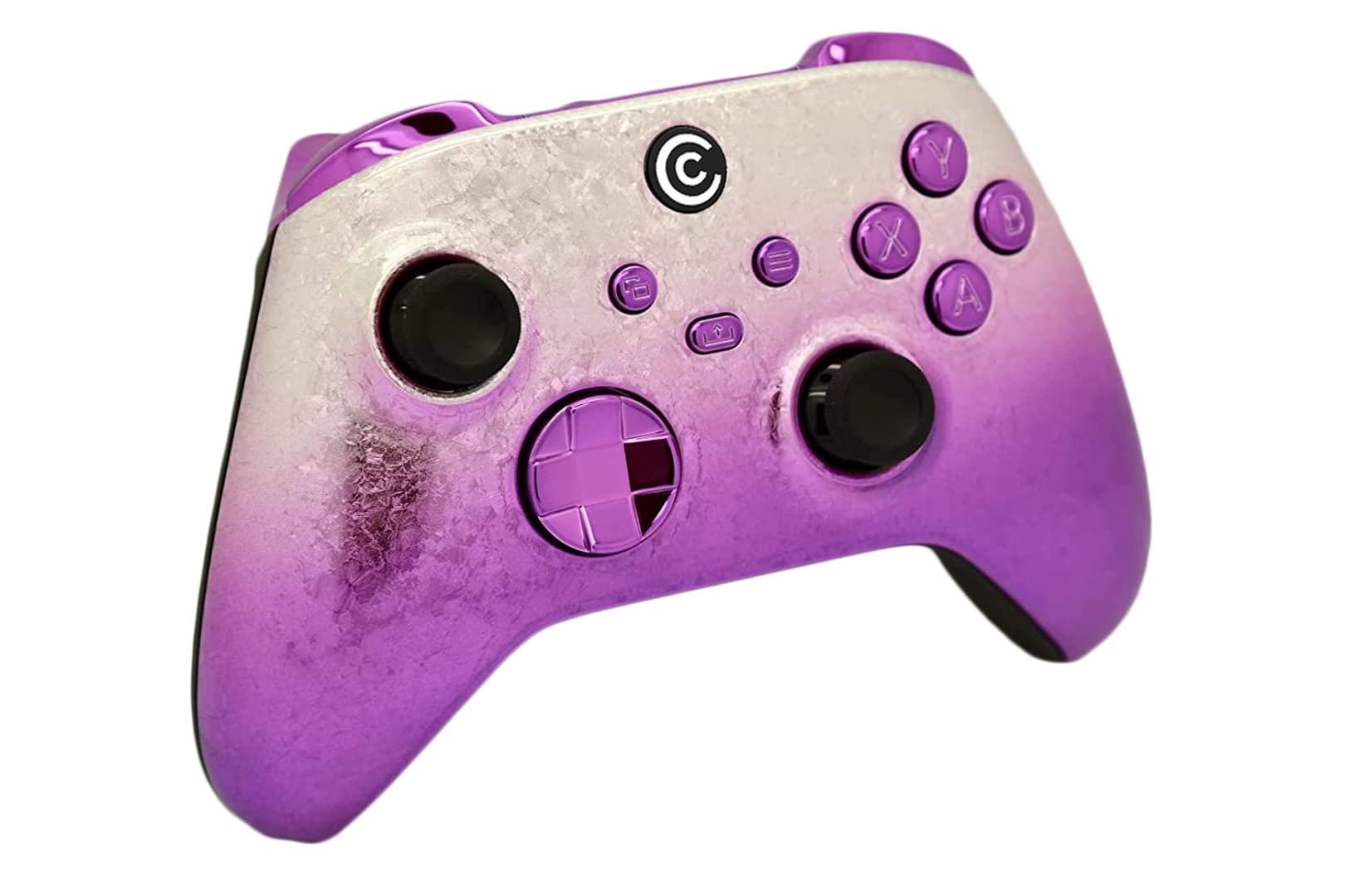 Designer Series Custom Wireless Controller for PC, Windows, Series X/S & One - Multiple Designs Available (Icy Pink W/Purple Chrome Inserts)
