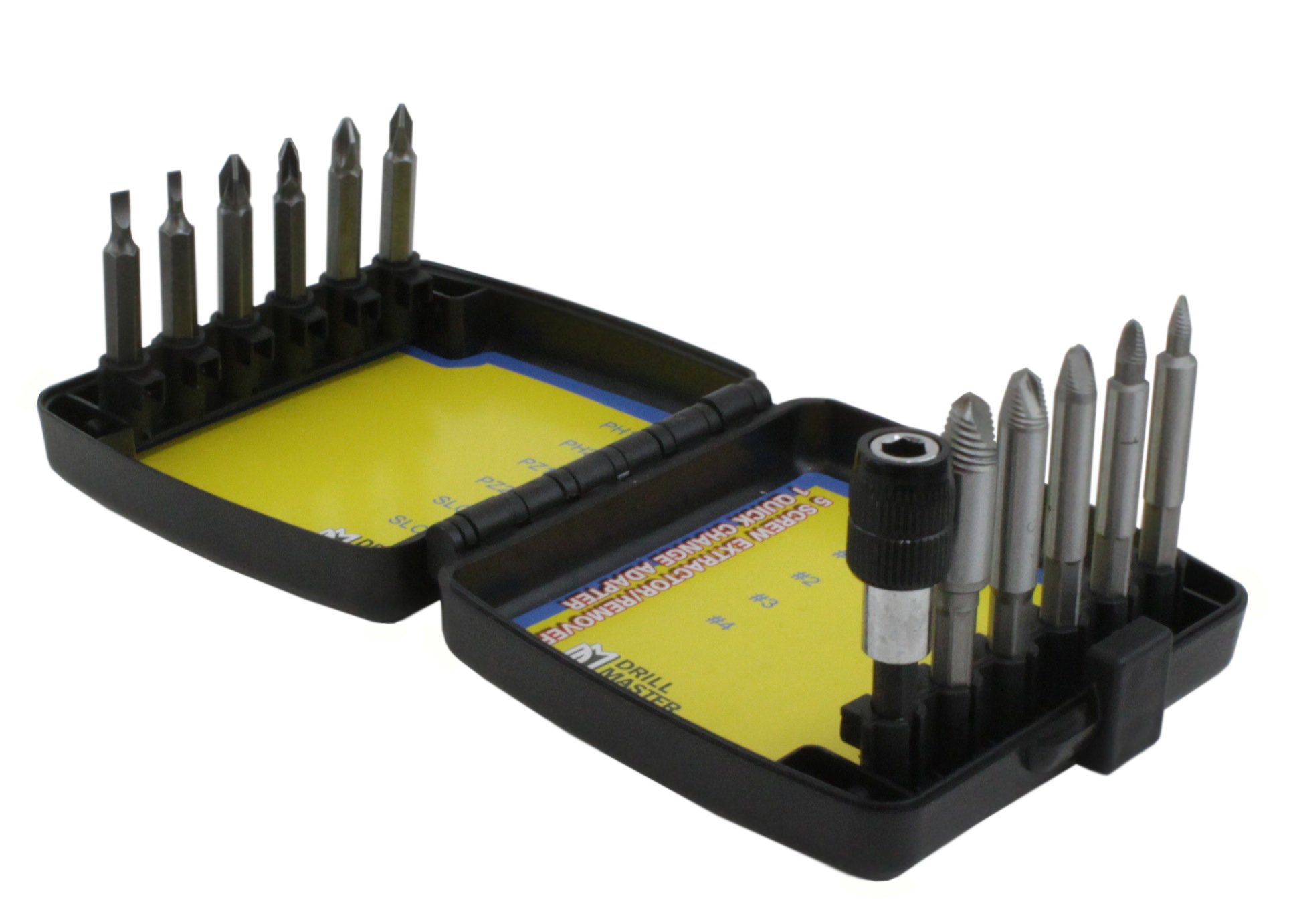 DRILL MASTER Screw Remover & Quick Change Bit 12-Piece Set