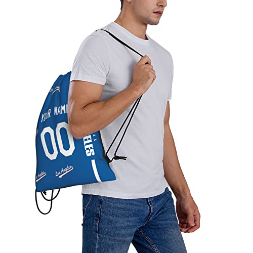 ANTKING Los Angeles Drawstring Bags Backpack Custom any Name and Number for Men Women Boy Gifts