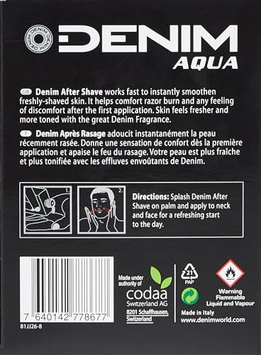 Denim Aqua After Shave Lotion 100 ml / 3.4 fl oz