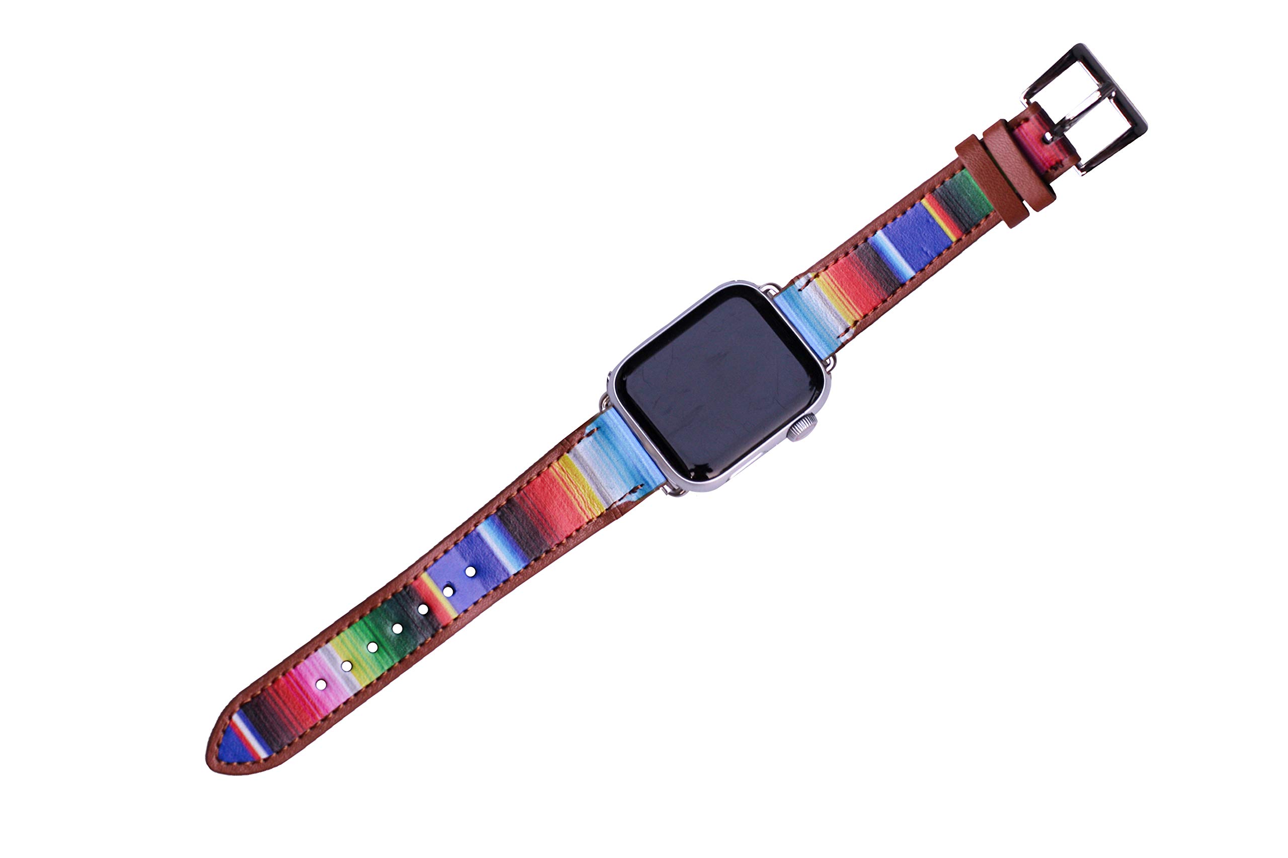38mm, 40mm, 41mm compatible for Apple Watch Series 8,7,6,5,4, and SE Small Versions, Western Serape Pattern Print Watch Band No. 22M9