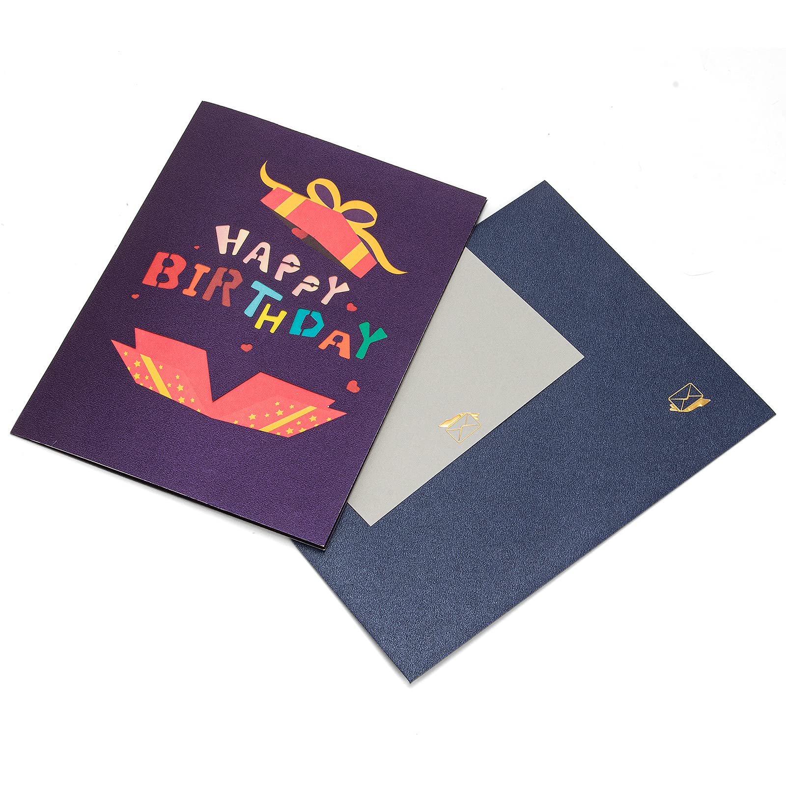 Bajayvovo Handmade Happy Birthday Pop Up Card,Birthday Cards with Envelopes, Blank Inside Birthday Cards,Birthday Card,Birthday Greeting Cards,3D Birthday Card,Pop Up Birthday Cards for Women Men