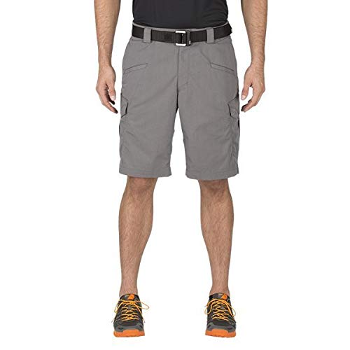 5.11 Tactical Men's Stryke 11-Inch Inseam Military Shorts, Flex-Tac Ripstop Fabric, Storm, 35, Style 73327