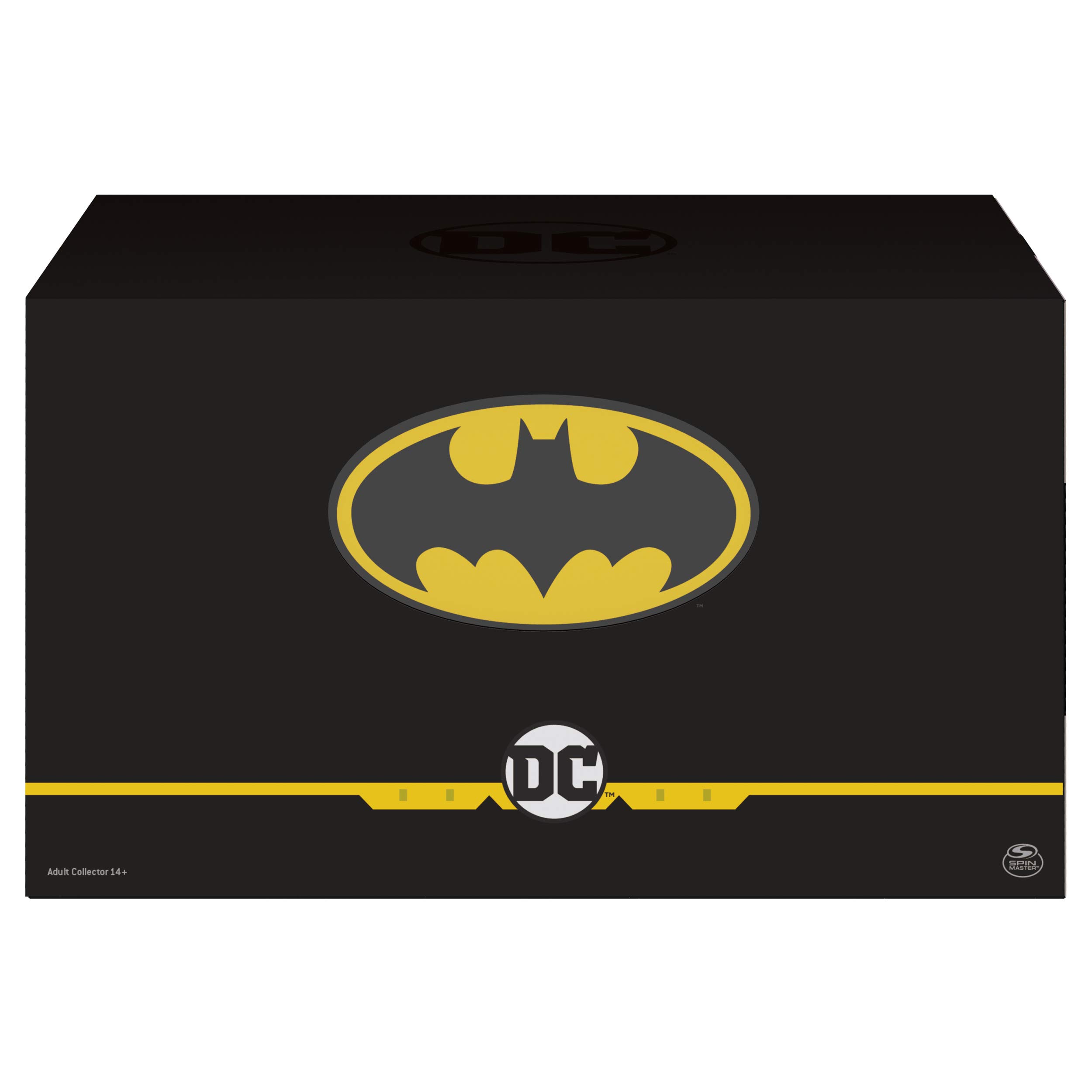 BATMAN 4-inch Action Figure with Batmobile and Batboat 2-in-1 Transforming Vehicle (DC FanDome Exclusive), Black