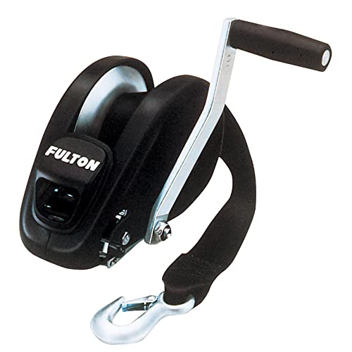 Fulton 142311 Single Speed Winch with 20' Strap and Cover - 1400 lbs. Capacity, 1 Pack