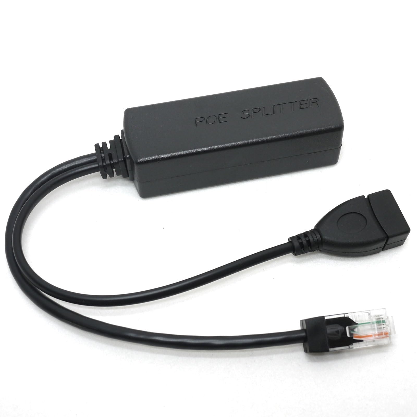 DSLRKIT Active PoE Splitter 48V to 5V 2.4A USB Type A Female 802.3af Power Over Ethernet