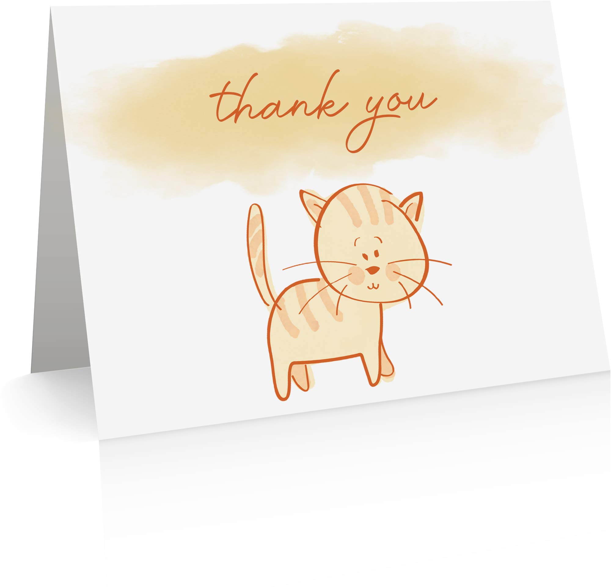 Cats Thank You Note Cards (24 Foldover Cards and Envelopes) Cat Cards