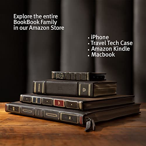 Twelve South BookBook Vol 2 for 12.9-inch iPad Pro (Gen 3 and 4), M1 | Hardback Leather Cover with Pencil/Document/Cable Storage for iPad Pro + Apple Pencil
