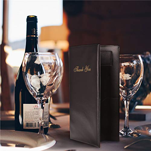 Budgetizer Check Presenters for Restaurants β 20 Pack Guest Check Books for Servers β Check Holder β Check Book