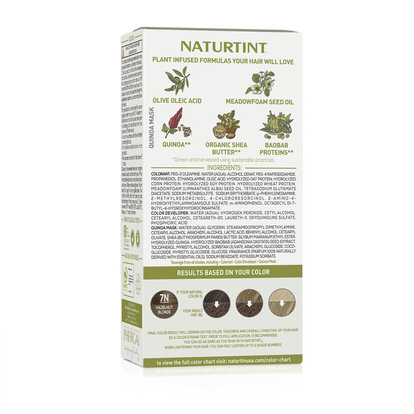 Naturtint 7N Hazelnut Blonde Permanent Hair Color (Pack of 6), Ammonia Free, Vegan, Cruelty Free, up to 100% Gray Coverage, Long Lasting Results (Packaging may vary)